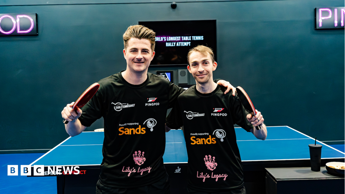Bristol table tennis duo achieve world record in charity fundraiser ...