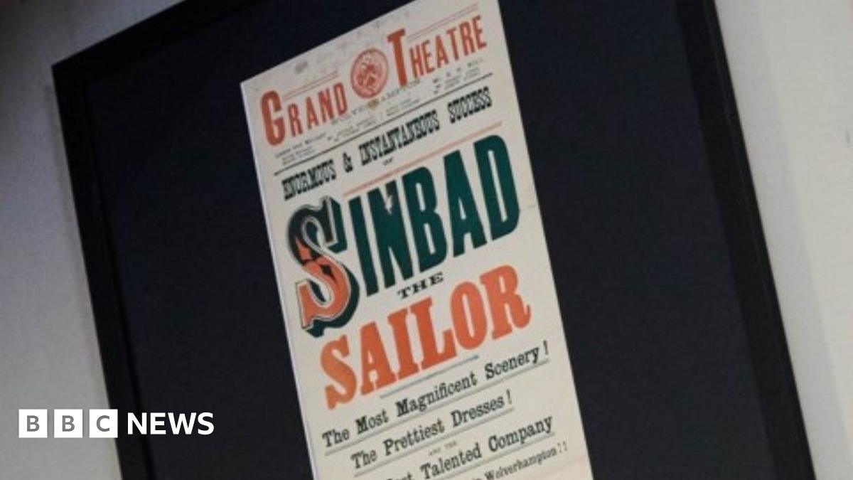 Wolverhampton Grand Theatre's 1894 panto poster on display - BBC News