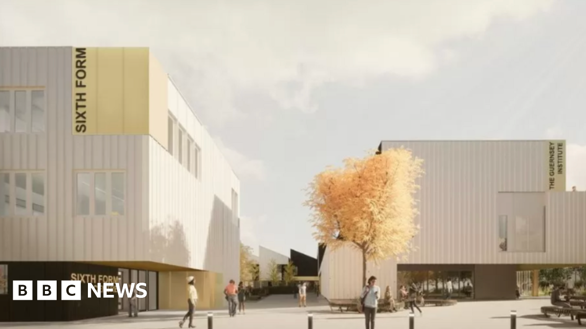 Les Ozouets sixth form centre project costs set to double to £50m - BBC News
