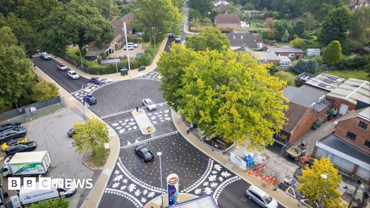 Finchampstead California Cross junction shortlisted for awards - BBC News