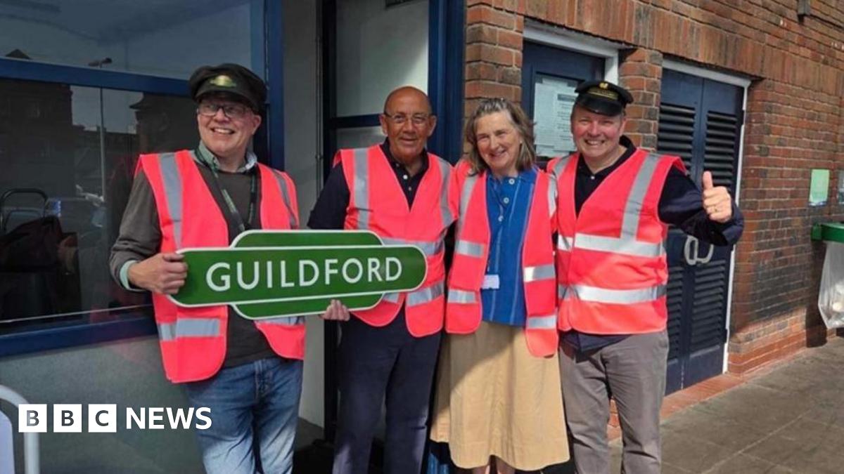 Guildford railway station celebrates its 180th anniversary - BBC News