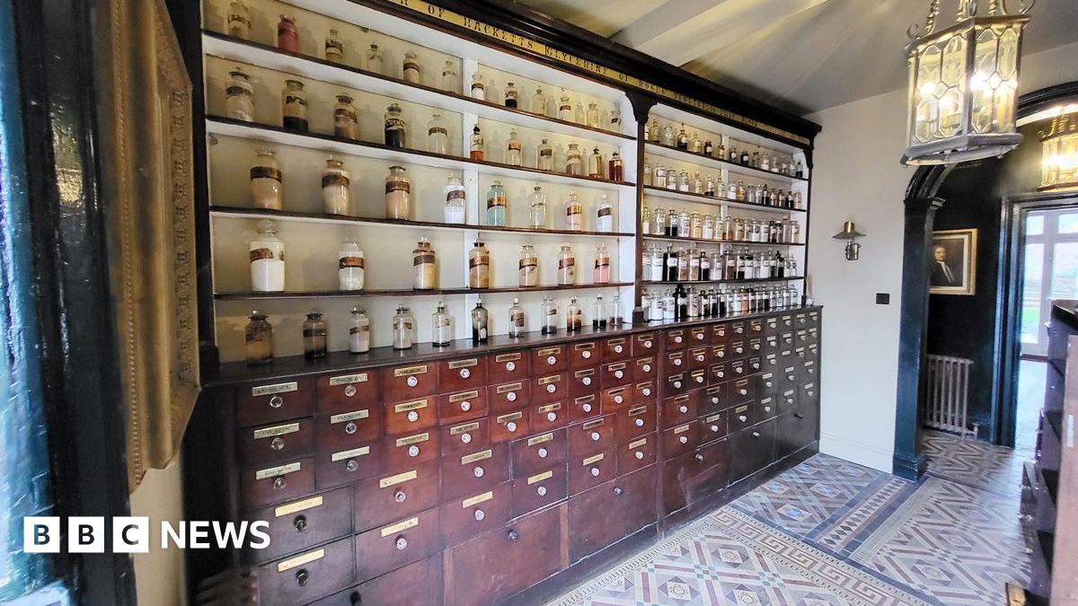 Complete Victorian pharmacist's shop up for auction - BBC News