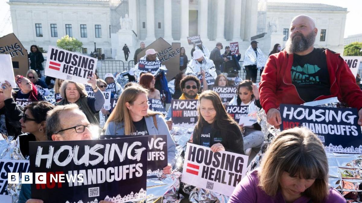 Supreme Court confronts the US homelessness crisis - BBC News