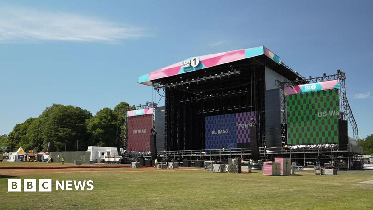 Inside Radio 1's Big Weekend before opening in Liverpool - BBC News