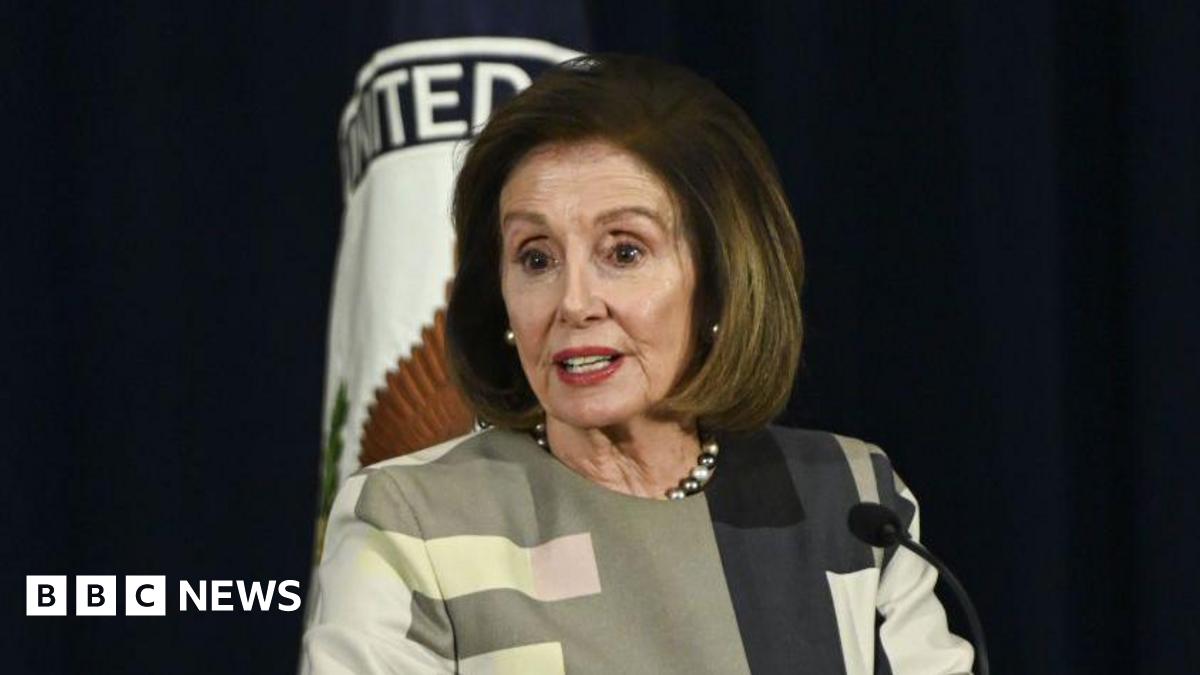 Nancy Pelosi has hip replacement surgery after fall in Luxembourg - BBC ...