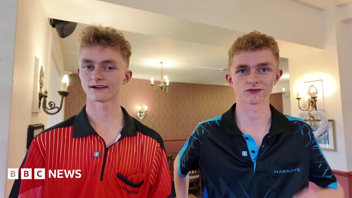 Darts has been life-changing, say Devon twins inspired by Littler - BBC ...