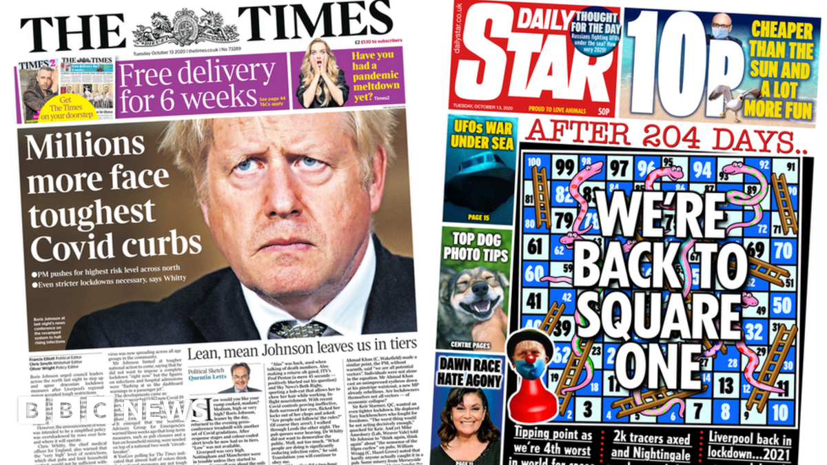 Newspaper headlines: 'Back to square one' as millions face new rules ...