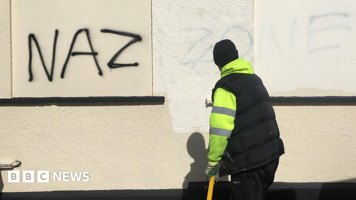 Cheltenham man admits spray-painting far-right graffiti on Senedd - BBC ...
