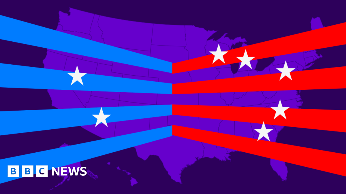 Seven swing states set to decide the 2024 US election - BBC News