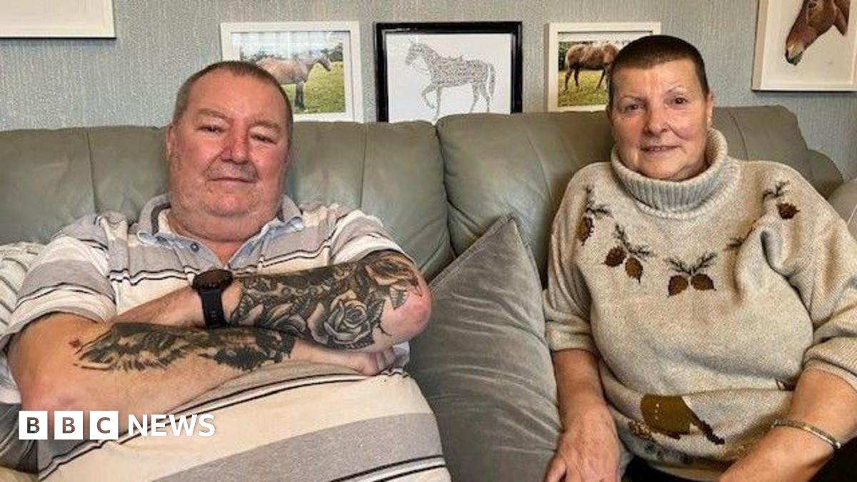 Layne Perry: Couple conned of £100k trusted fraudster like a son - BBC News