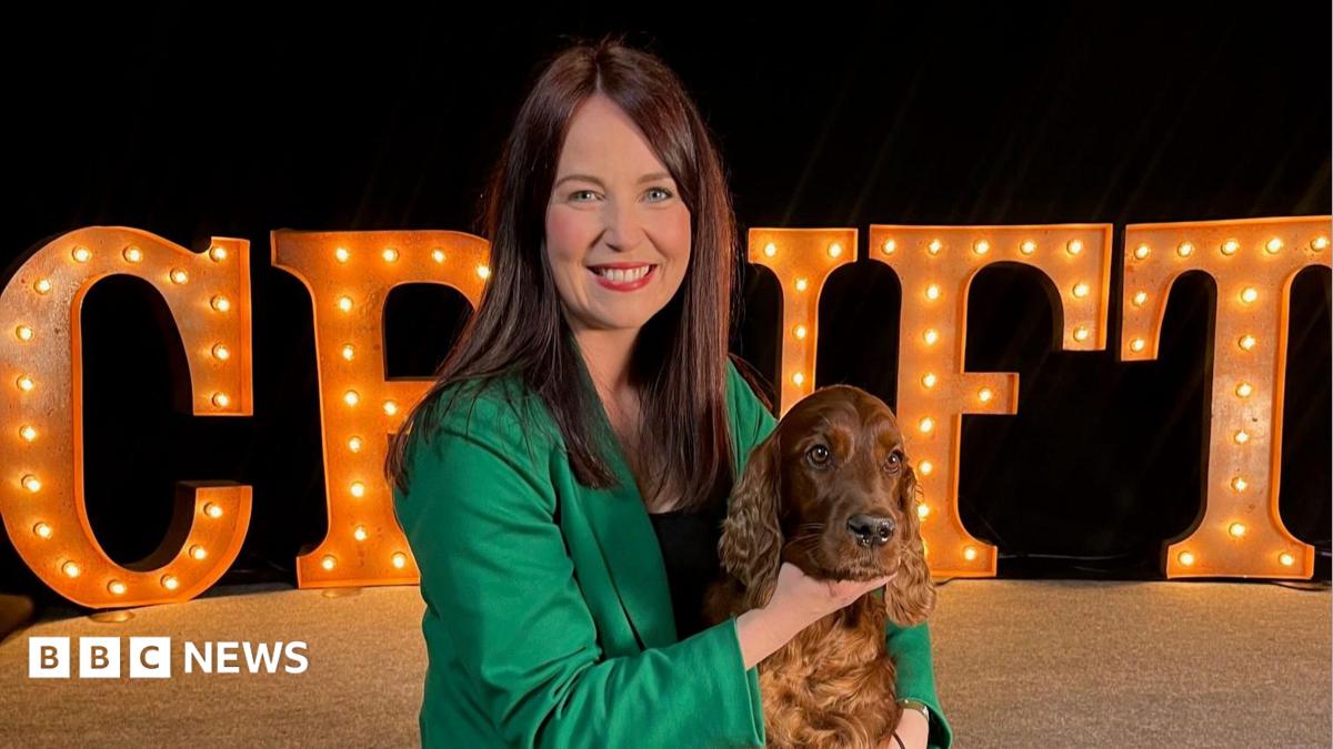 Dog handler's 'dream come true' to become TV presenter at Crufts - BBC News