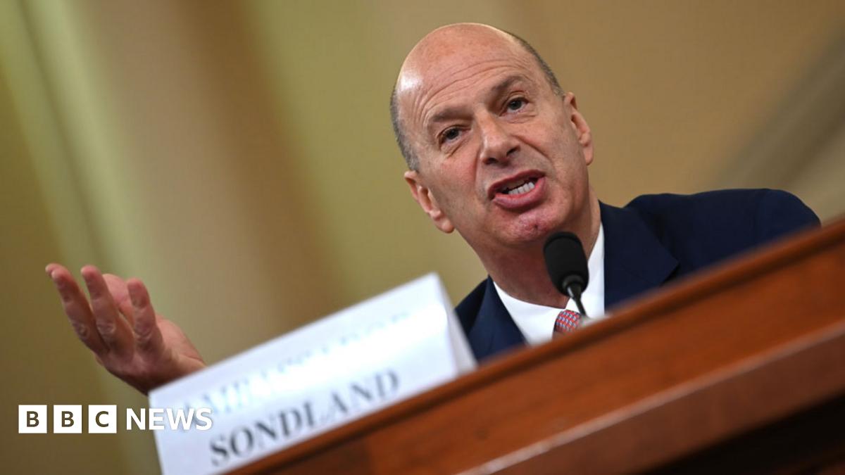 Impeachment inquiry: Five key moments from Sondland hearing - BBC News