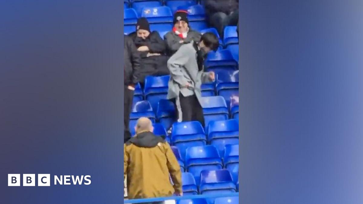Dancing Rotherham United fan video goes viral - BBC News