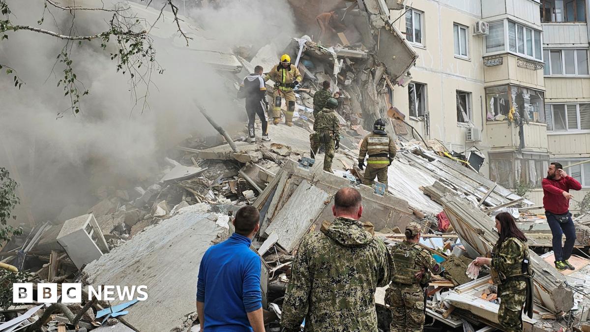 Russia blames Ukraine as Belgorod apartments collapse after blast - BBC ...