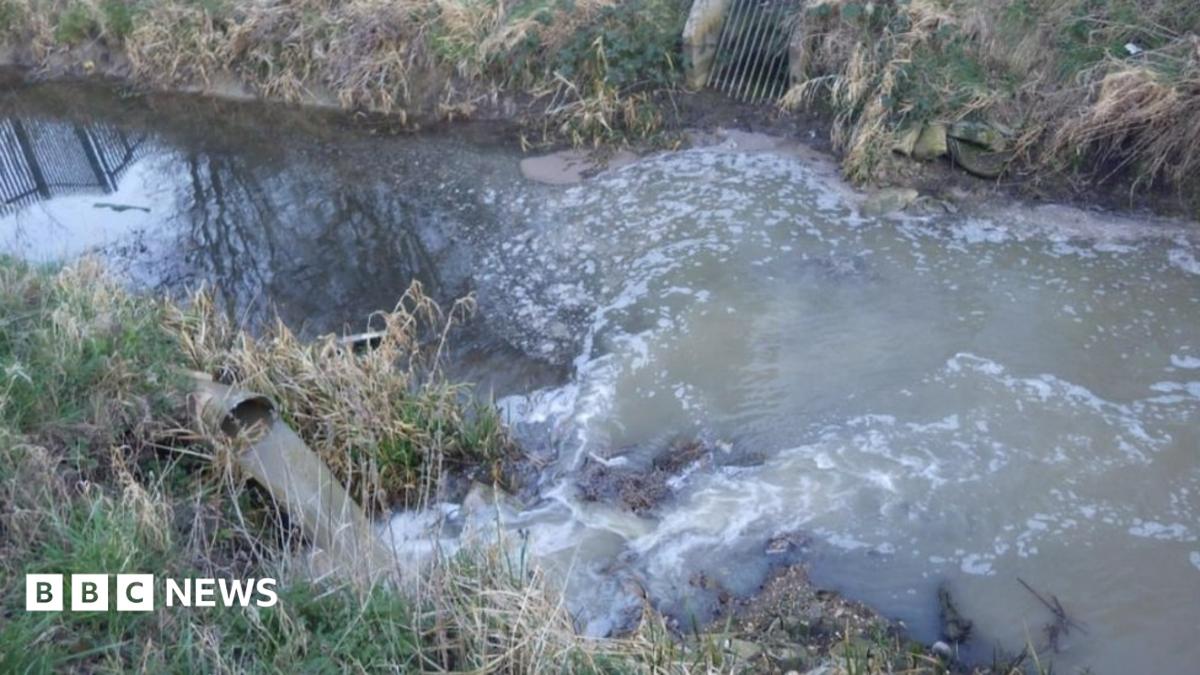 Anglian Water fined £18k after sewage flooded river in Yaxley - BBC News