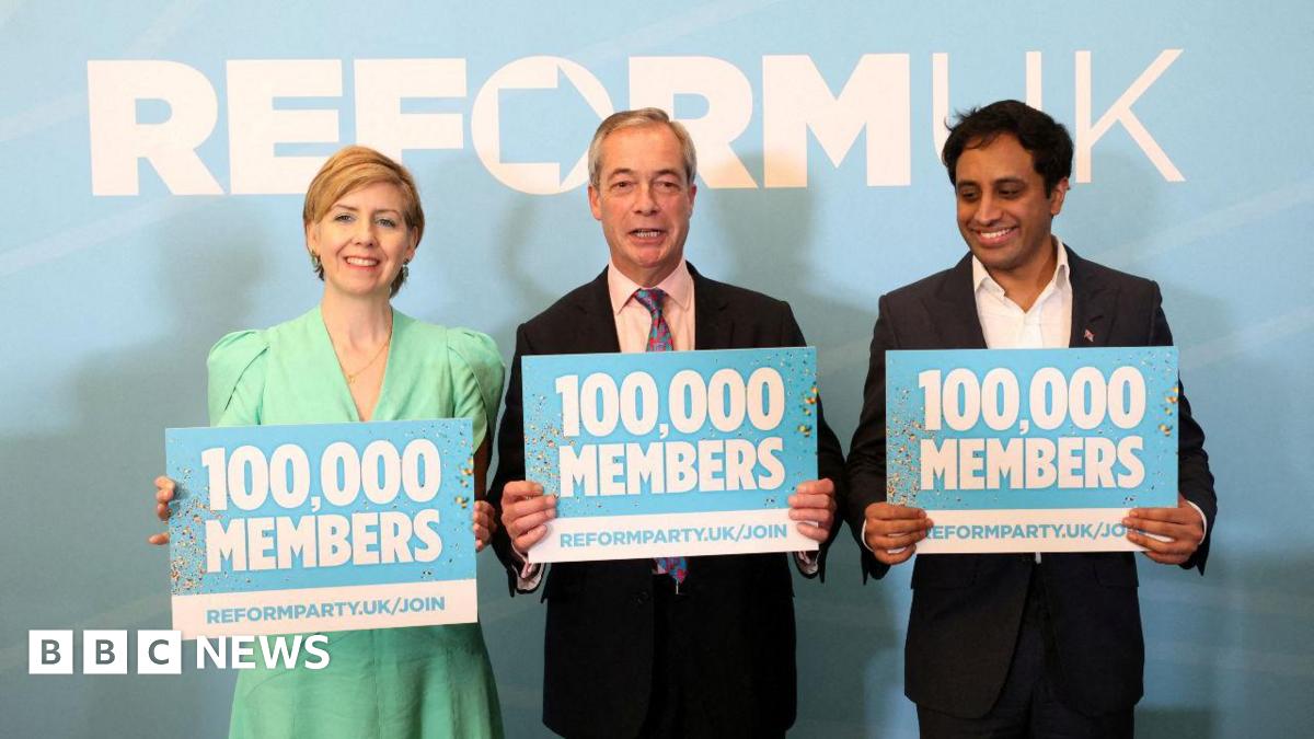 Six new members join Reform UK's party board - BBC News