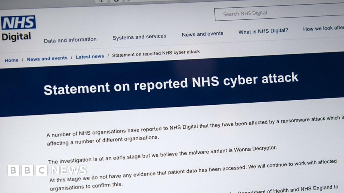 NHS cyber-attack: GPs and hospitals hit by ransomware - BBC News