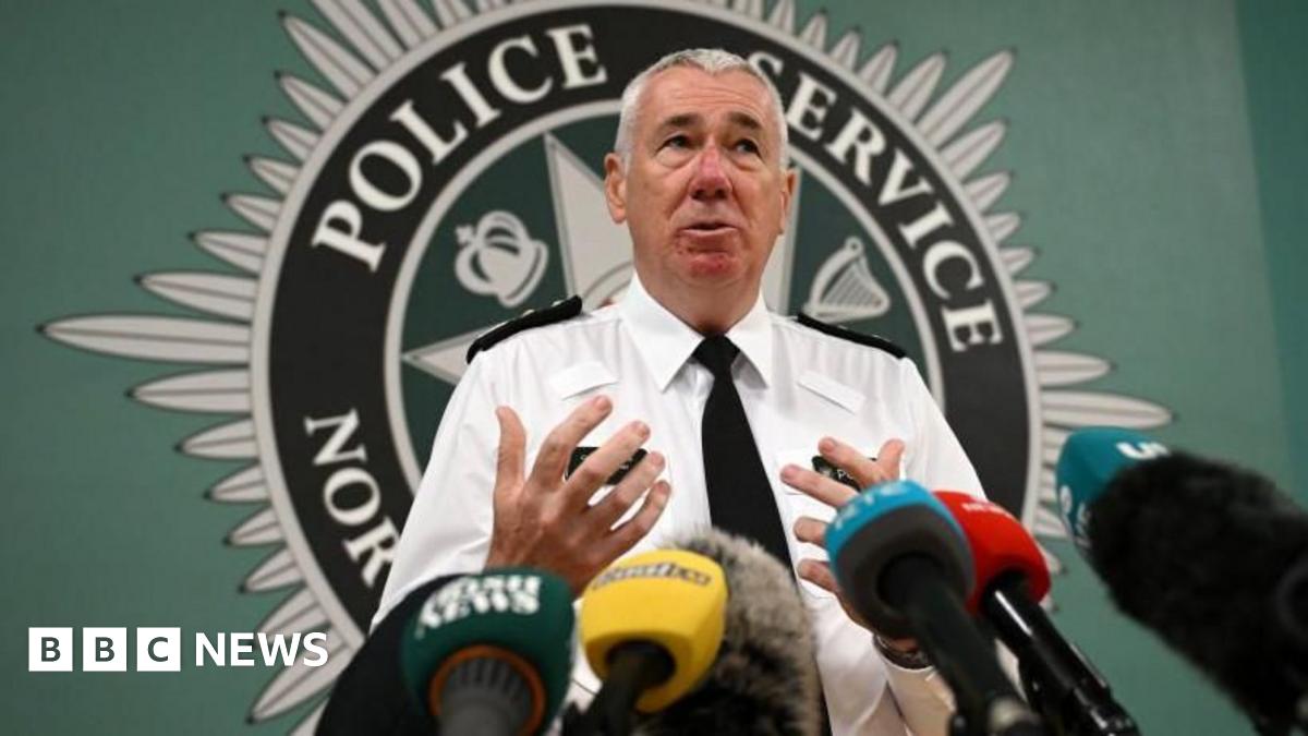 PSNI chief Jon Boutcher criticises NI Executive for 'missed opportunity ...
