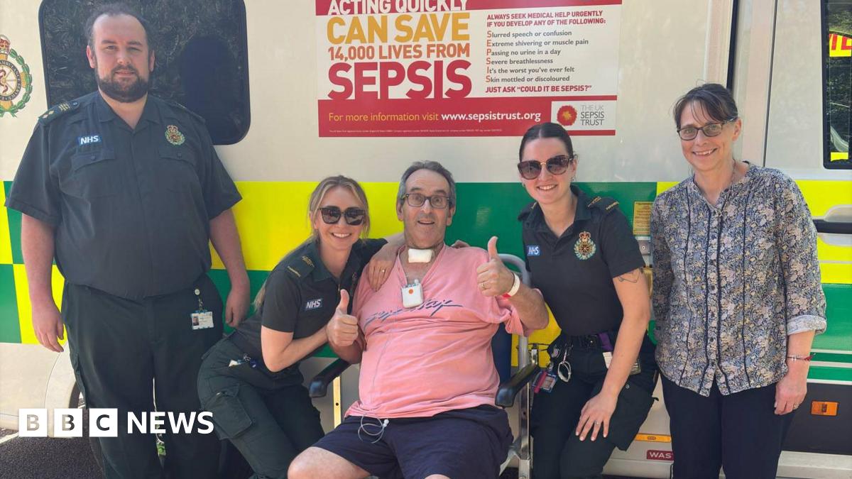 Brandon father reunited with heroic paramedics who saved his life - BBC ...