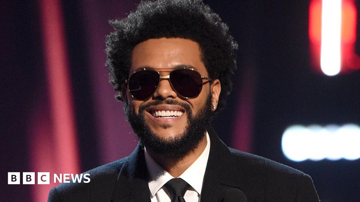 The Weeknd sets new Spotify listening record - BBC News