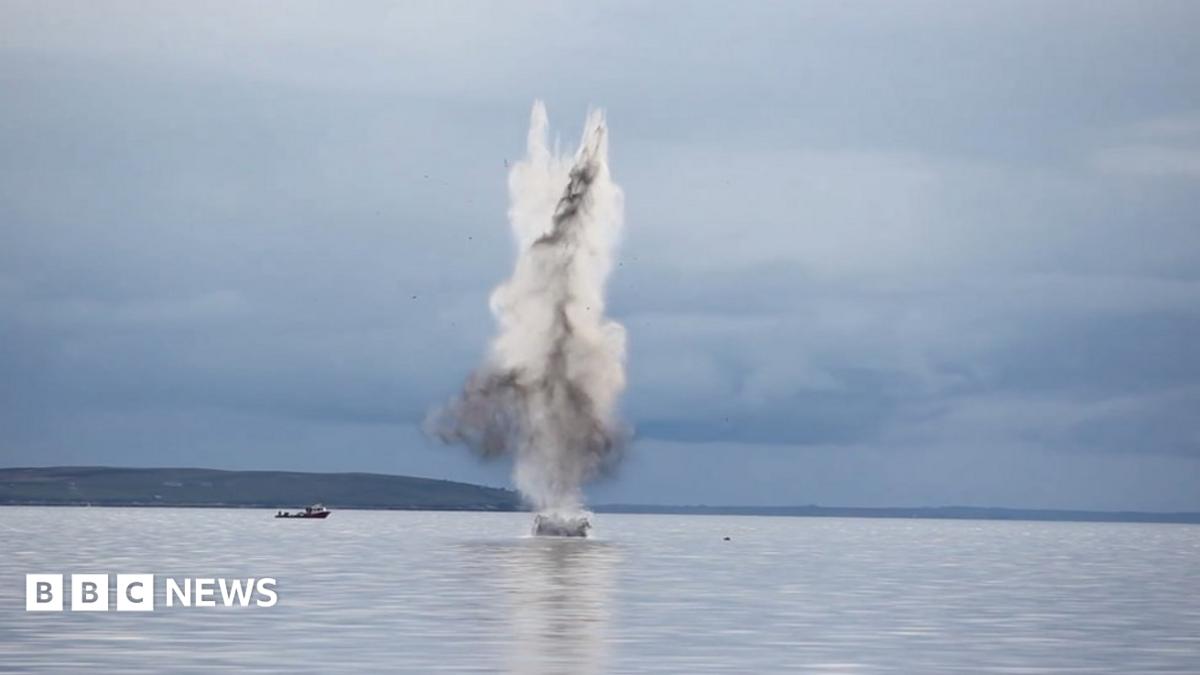 'Royal Oak torpedo' detonated by bomb disposal experts - BBC News