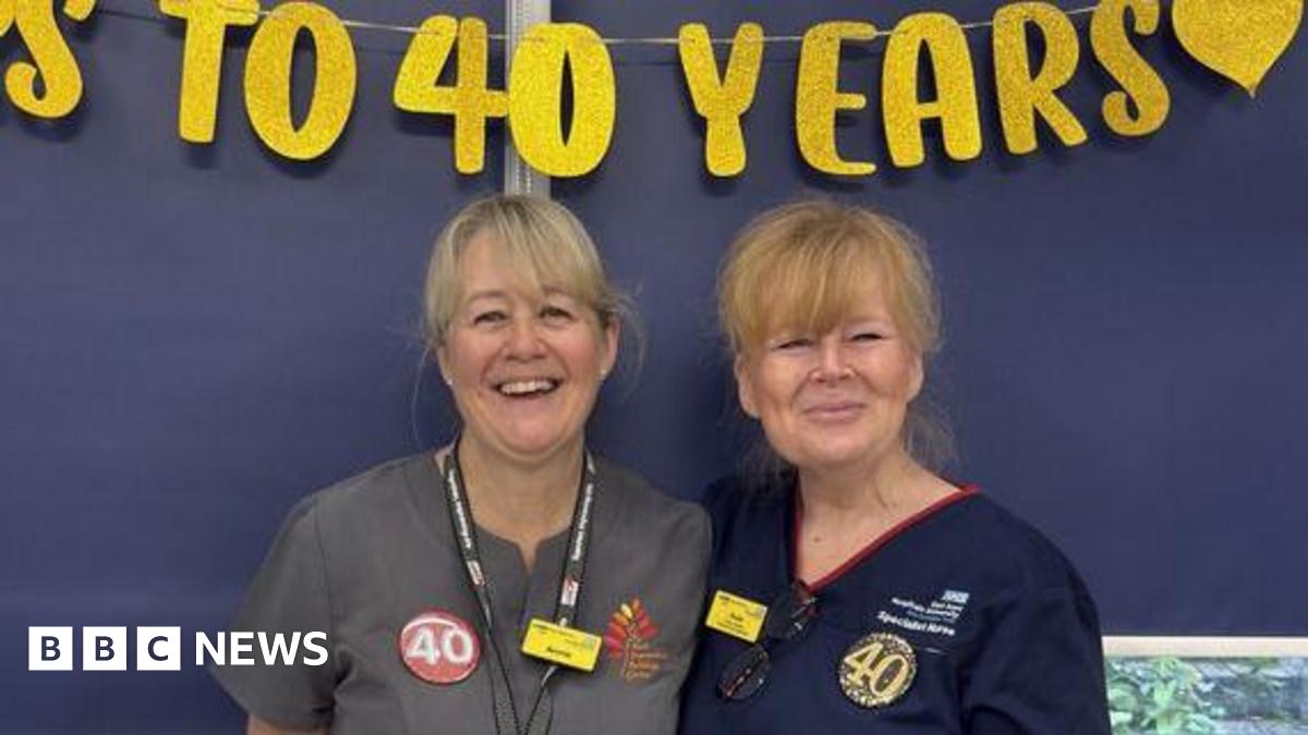 Kent nurses who began as teens still working together 40 years later ...