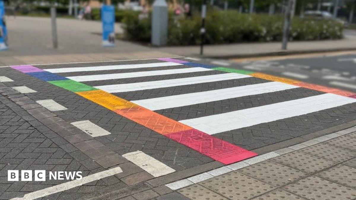 Peterborough hospital marks Pride month with rainbow zebra crossings ...