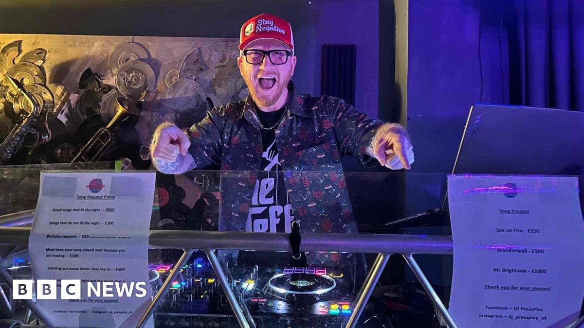 Colchester DJ PressPlay 'fines' people for popular song requests - BBC News