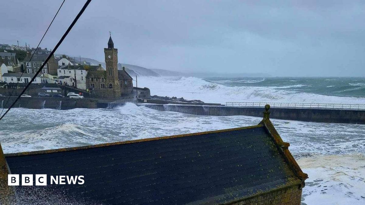 Devon and Cornwall braces for strong winds ahead of Storm Bert - BBC News