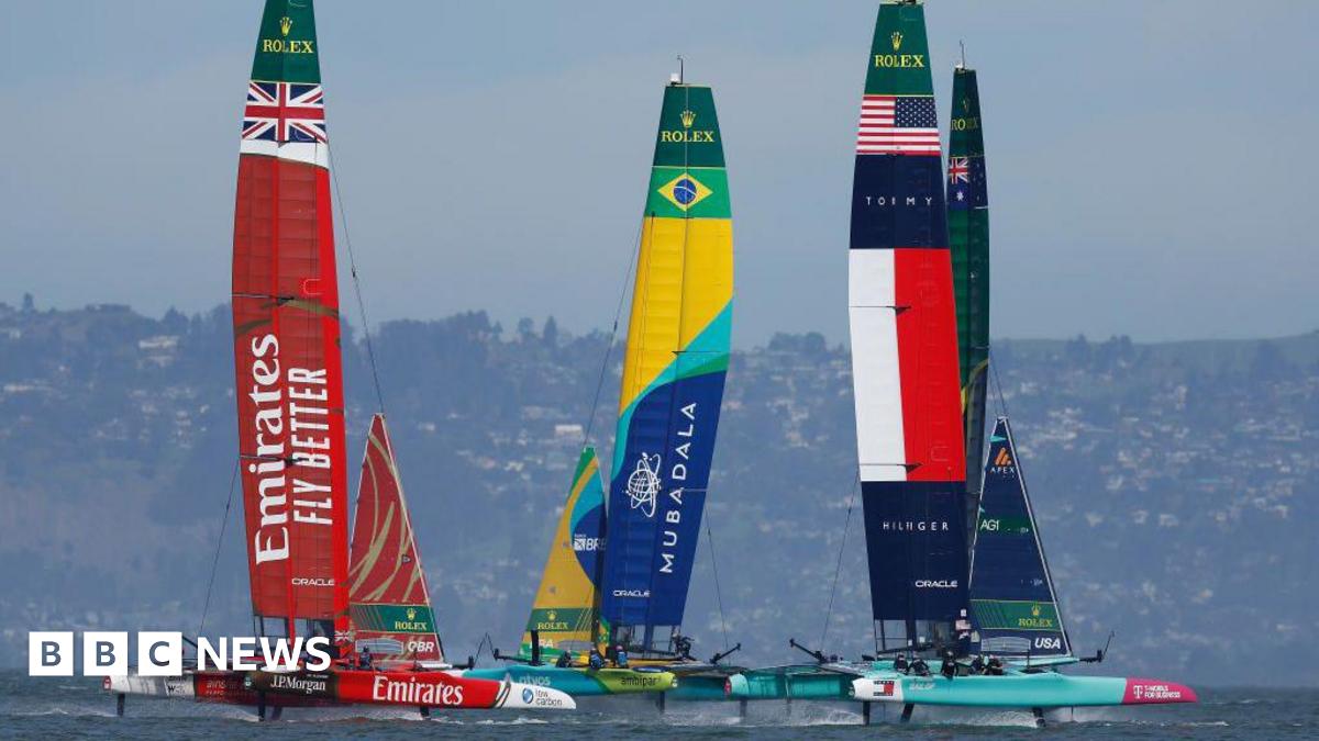 International sailing event Sail GP arrives in Portsmouth - BBC News
