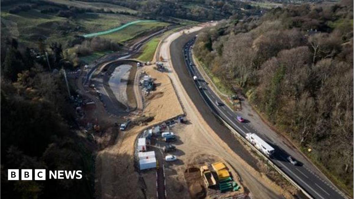 First stretch of A417 Missing Link to open after years of work - BBC News