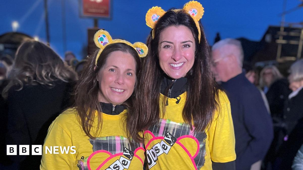Lindsey Burrow and Amy Garcia finish first day of Children In Need ...