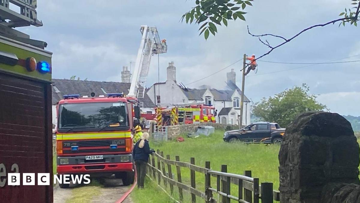 Police treating fire which gutted Duffield home as arson - BBC News