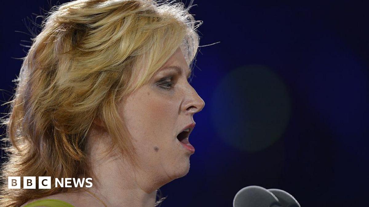 Blind opera singer's concern over Staffordshire pothole danger - BBC News