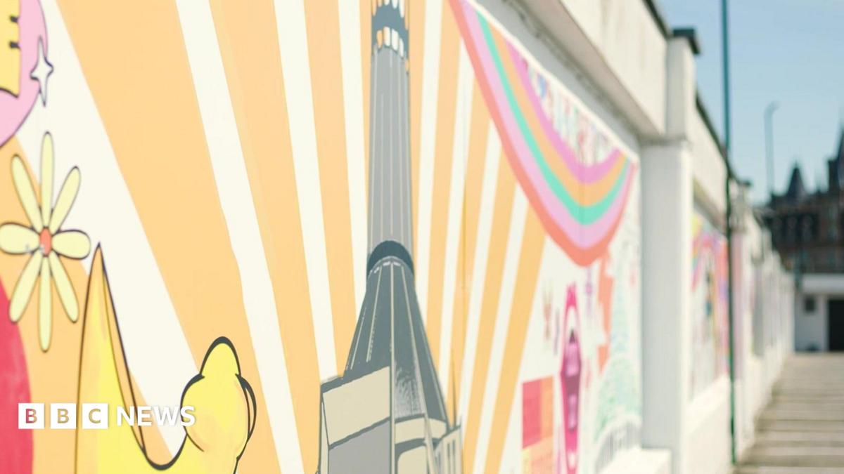 Art student's murals showcase Liverpool's 'rich heritage' - BBC News