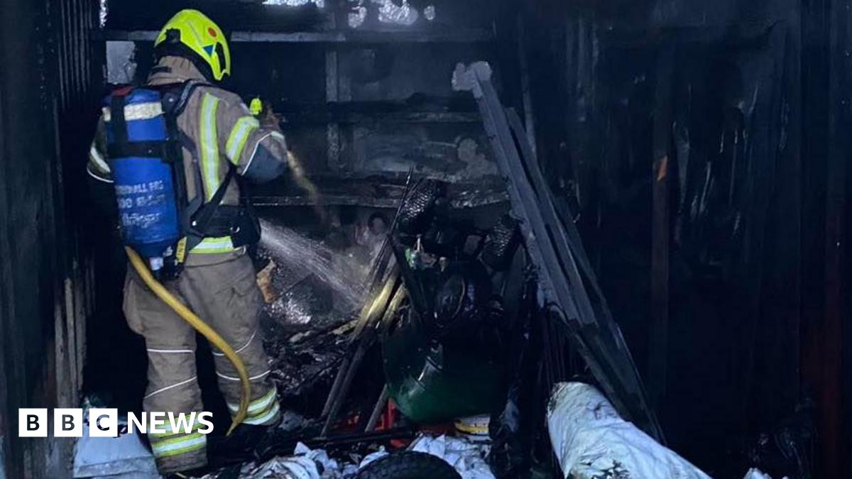 Saltash Cricket Club equipment destroyed in suspected arson - BBC News