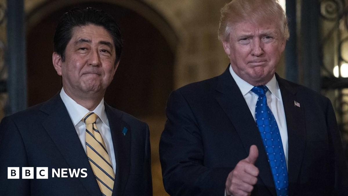 Japan PM Shinzo Abe's diplomatic hole in one with Trump - BBC News
