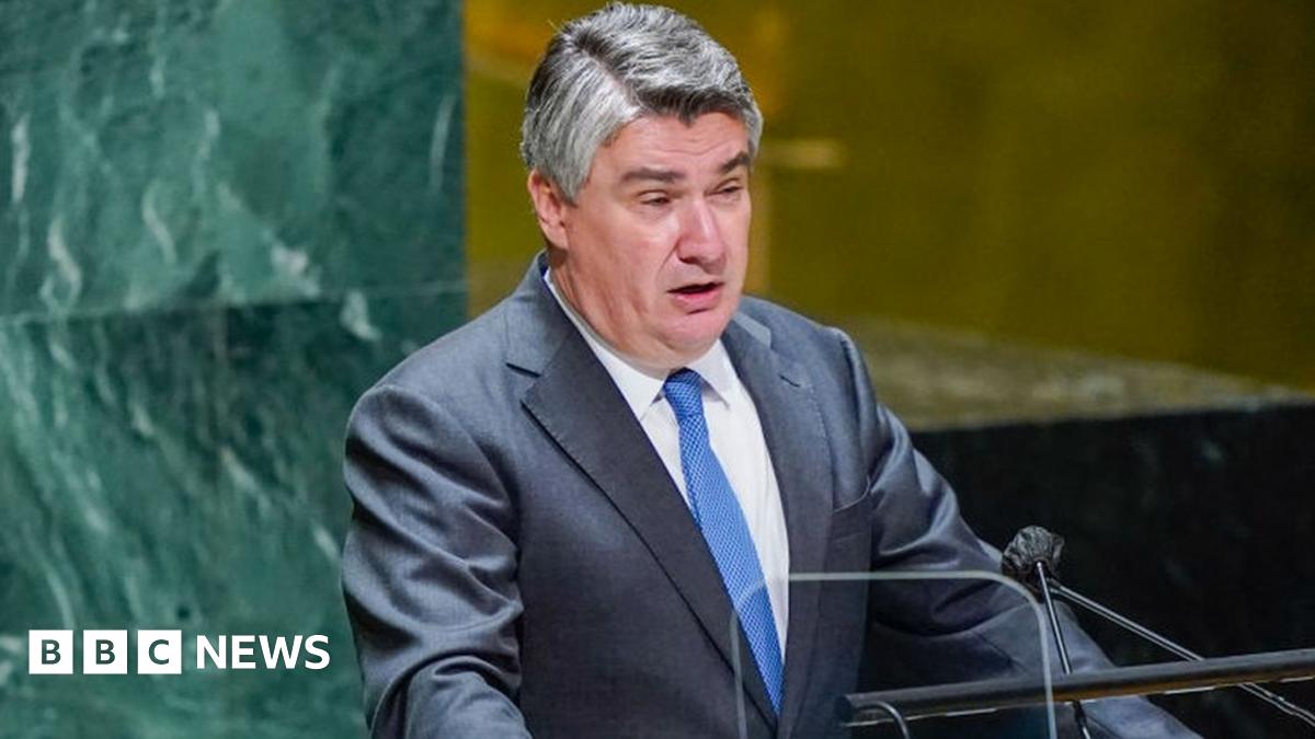 The sharp-tongued president livening up Croatia's election - BBC News