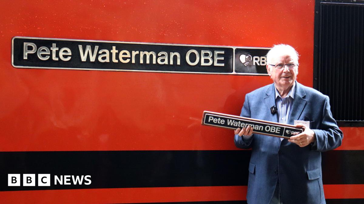 Pete Waterman gets locomotive named in his honour - BBC News