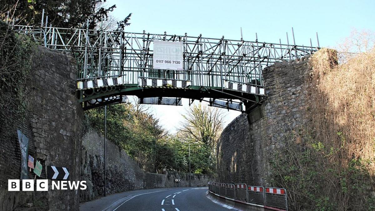 Bristol footbridge will be fixed nine years after it first shut - BBC News