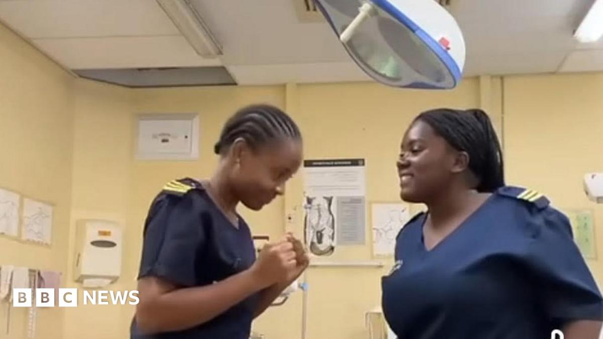 Namibian TikTok nurses face probe over clinic dance - BBC News