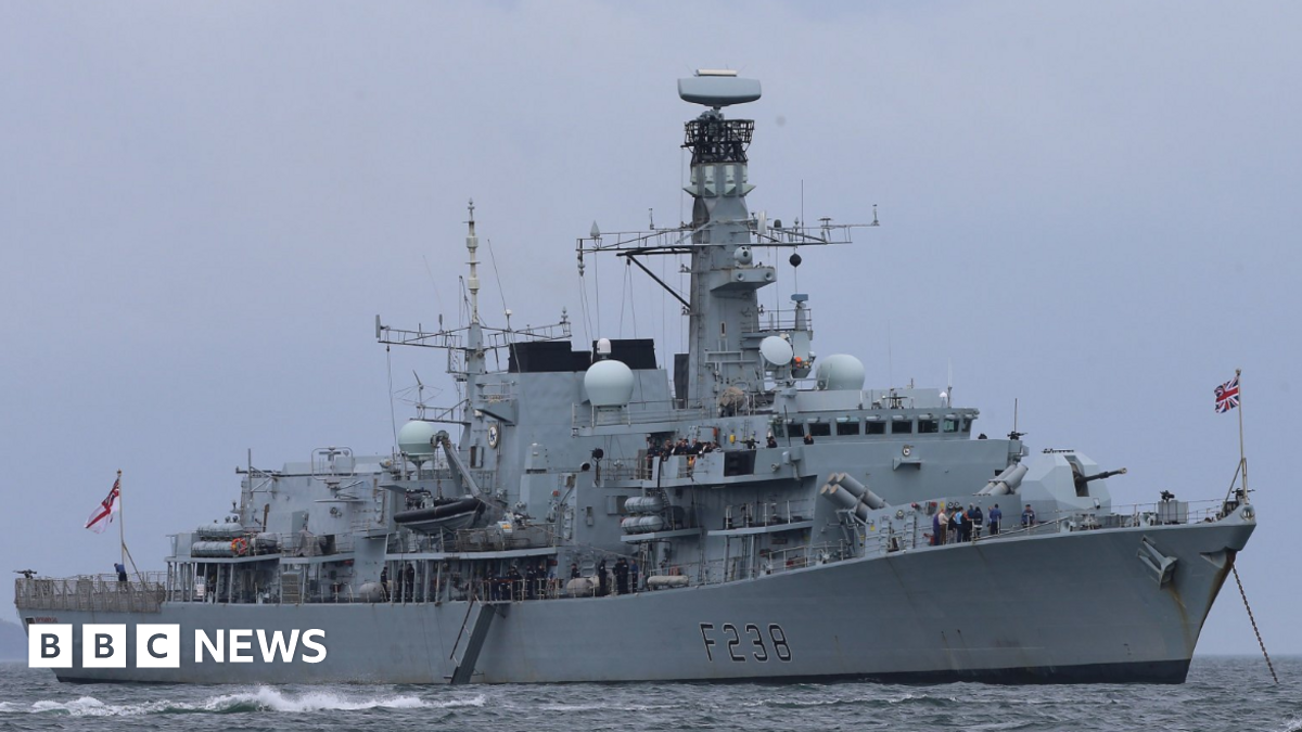 HMS Northumberland returns to River Tyne for open day - BBC News