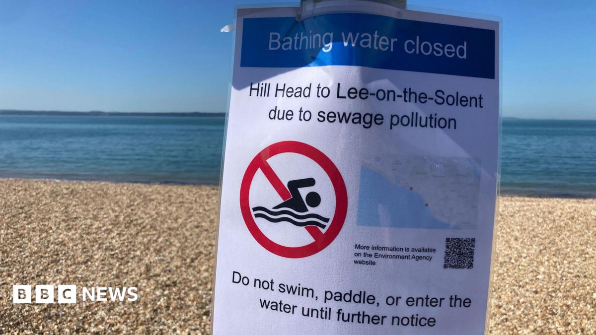 Lee-on-the-Solent sewage sea pollution angers residents - BBC News