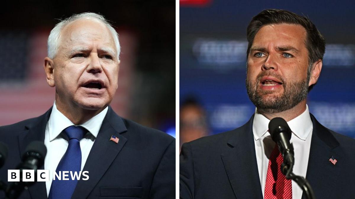 What time is the VP debate? Everything to know for Vance v Walz - BBC News
