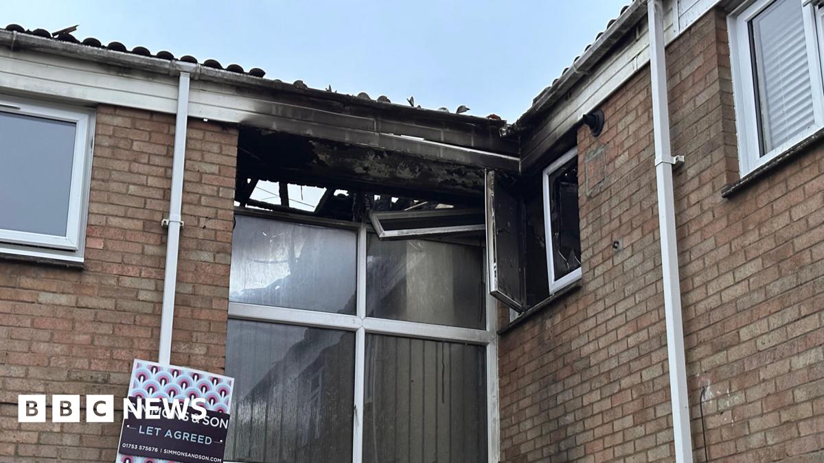Fire at block of Slough flats forces residents from homes - BBC News