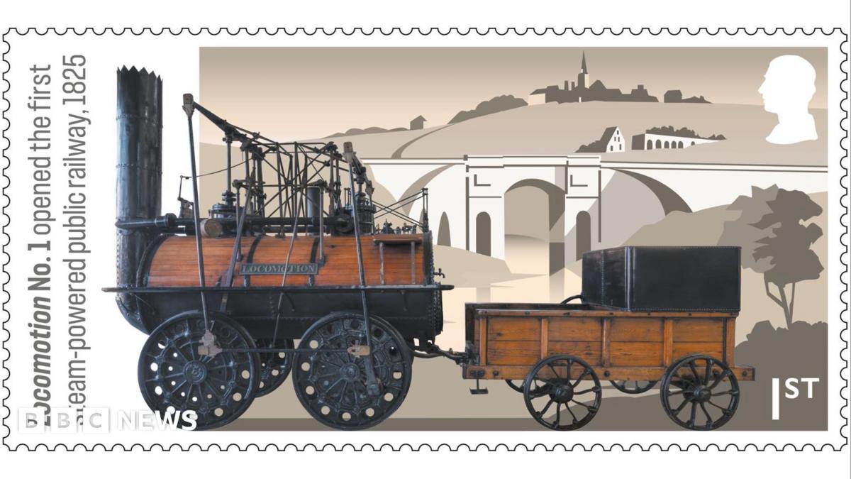 History of rail travel stamps set issued to mark 200 years - BBC News