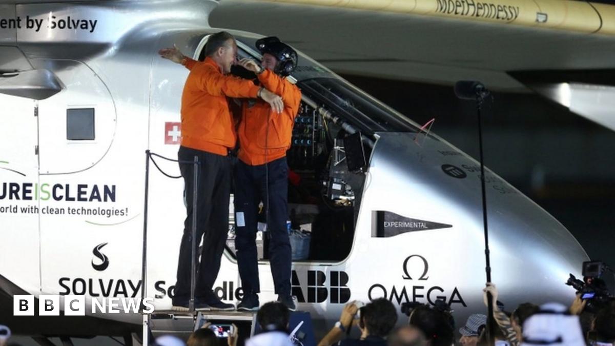 Solar Impulse completes historic round-the-world trip - BBC News