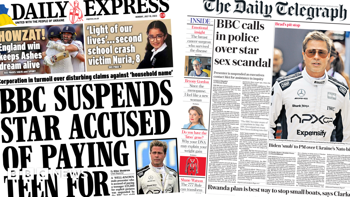 'BBC suspends star' and 'calls in police' - BBC News