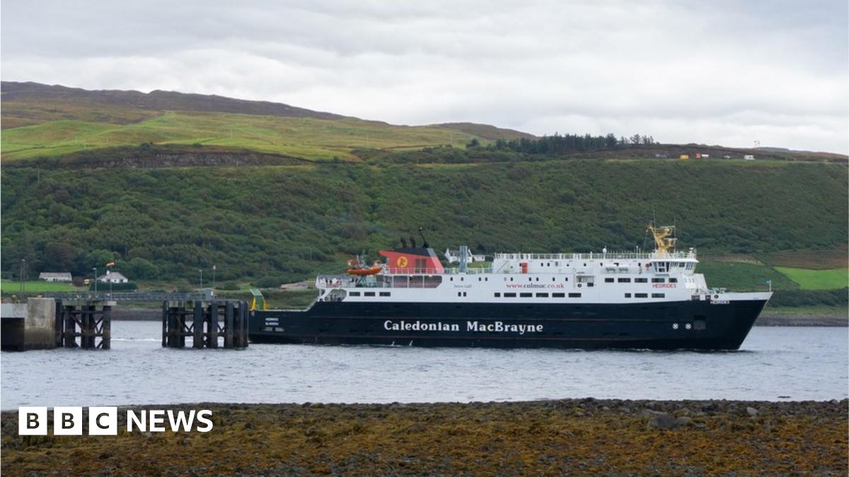 Fire tackled on board CalMac ferry MV Hebrides off Skye - BBC News