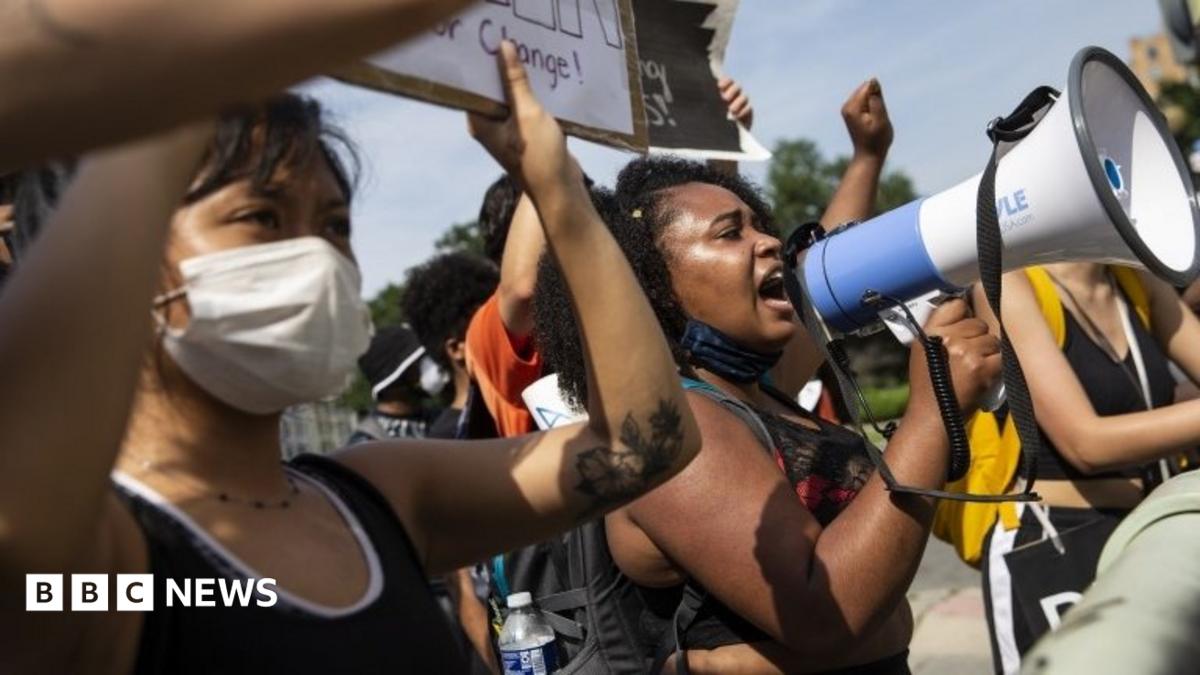 George Floyd: Huge protests against racism held across US - BBC News